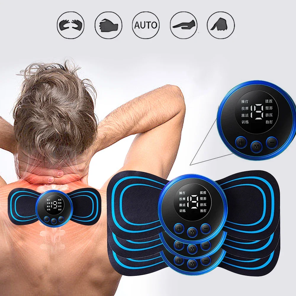 EMS-Neck-Massage-LCD-Display-Electric-Massager-Cervical-Neck-Back-Patch ...