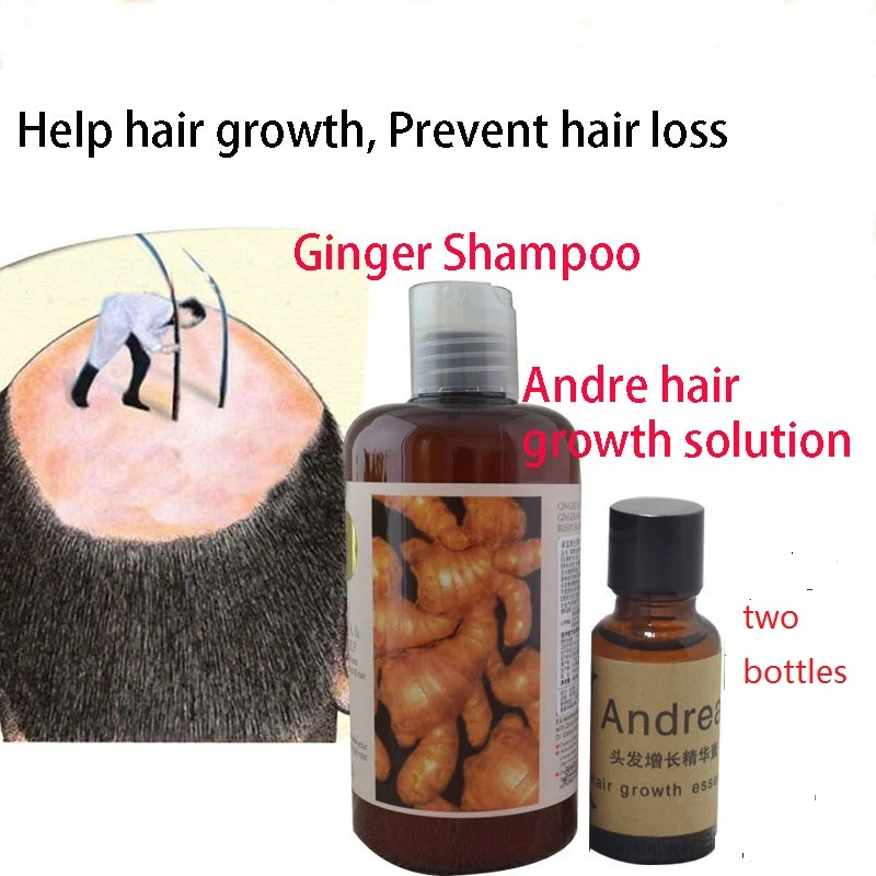 2pcs Professional Hair Growth Shampoo,Ginger Shampoo and 1 bottle Andre ...
