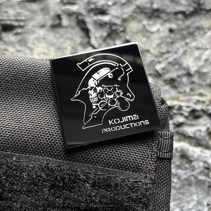 Death-Stranded-Metal-Morale-Emblem-Hideo-Kojima-Studio-Logo-Hook-Loop ...