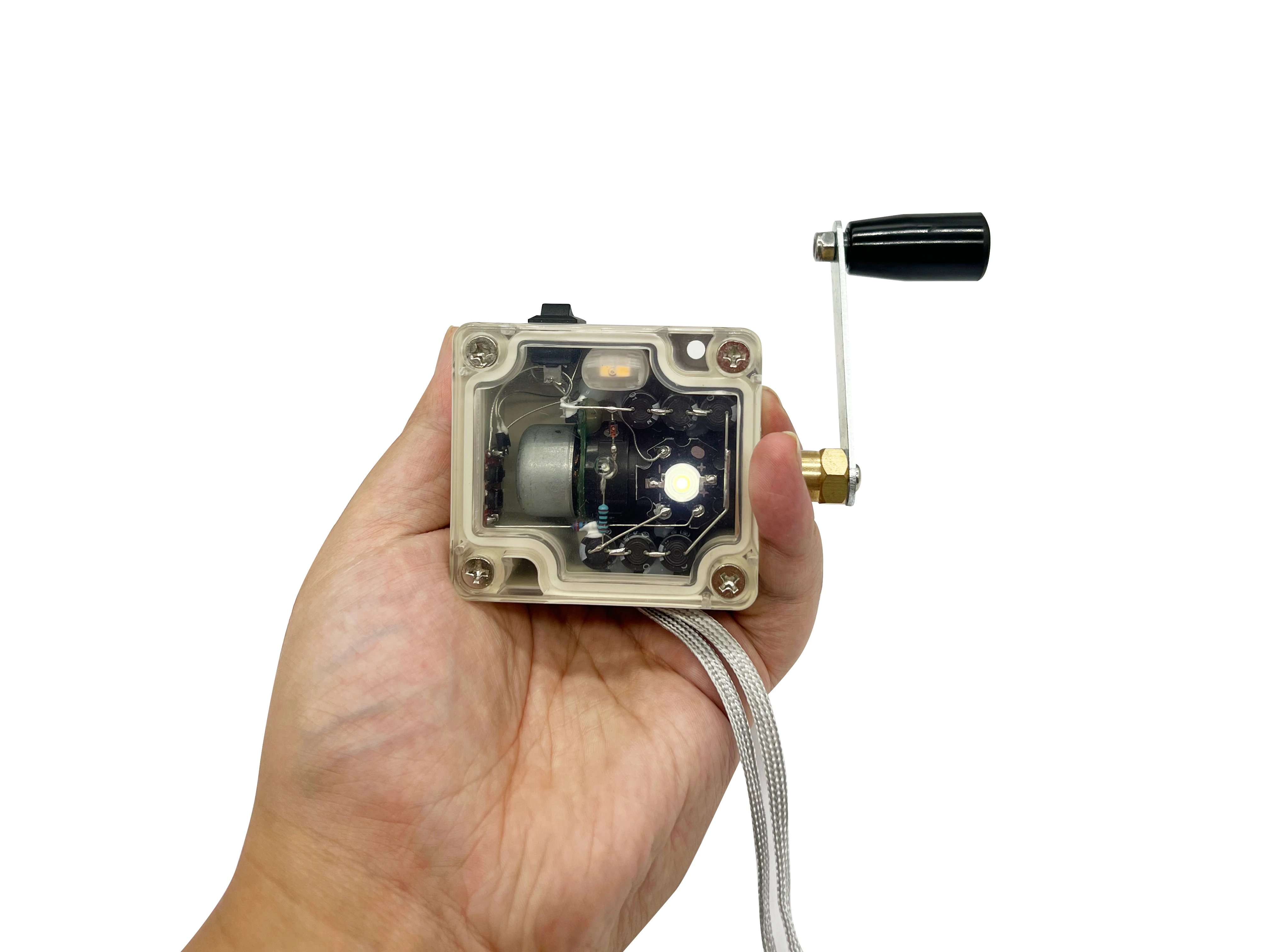 DIY-Hand-crank-Generator-Lamp-Supercapacitor-Dual-Lamp-Outdoor ...