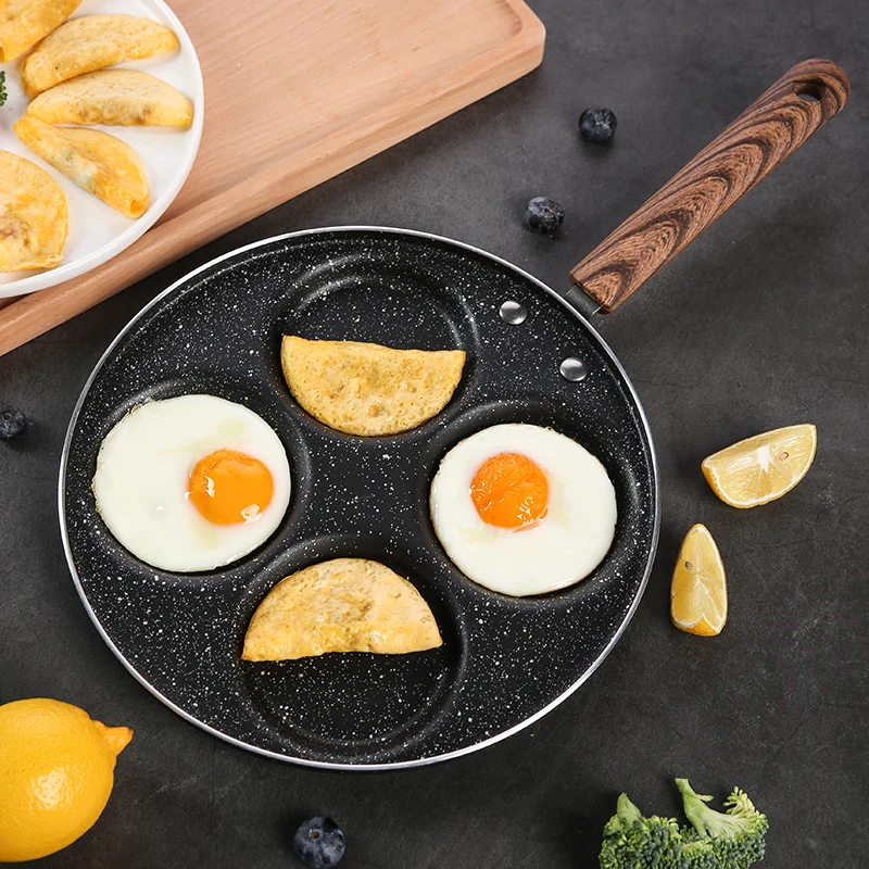 4-Hole-Egg-Frying-Pan-Burger-Patties-Non-Stick-Pan-Love-Heart-Shape ...