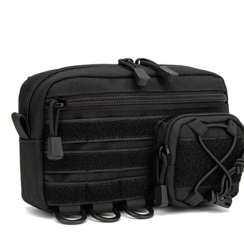 Tactical Molle Horizontal Admin Pouch with Front Drawstring Pocket EMT ...