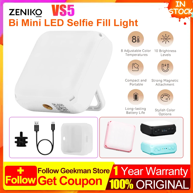 ZENIKO-VS5-Bi-Color-lighting-2500K-8500K-MiniFull-Fill-Light-Portable ...