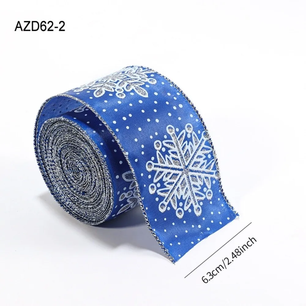 2M New Satin Christmas Ribbon DIY Exquisite Christmas Webbing Woven ...
