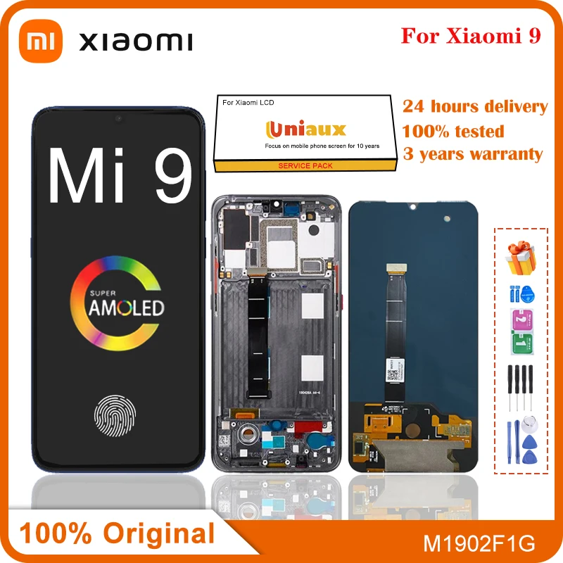 6.39" Amoled Original Lcd For Xiaomi Mi 9 Lcd M1902f1g Display Touch ...