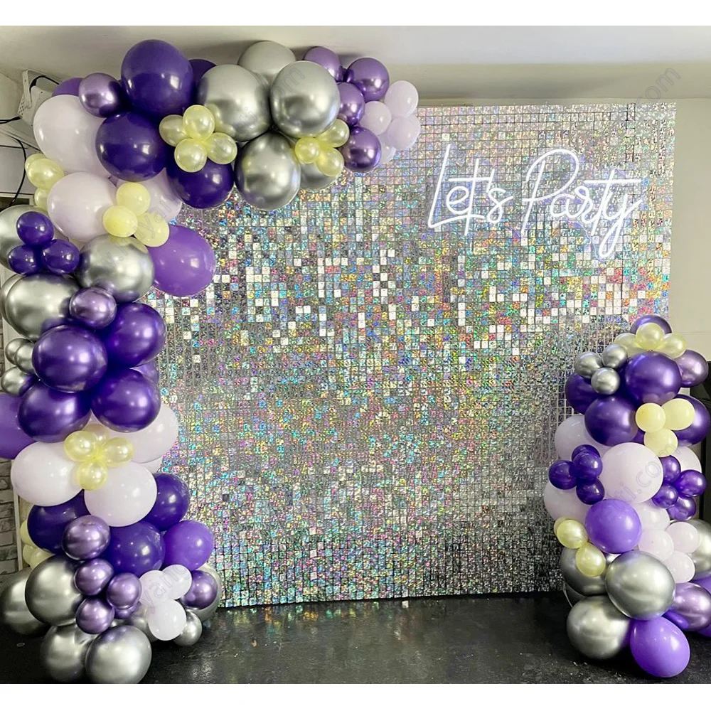 Shimmer Wall Photo Booth Sequin Birthday Decoration Glitter Gold Color ...