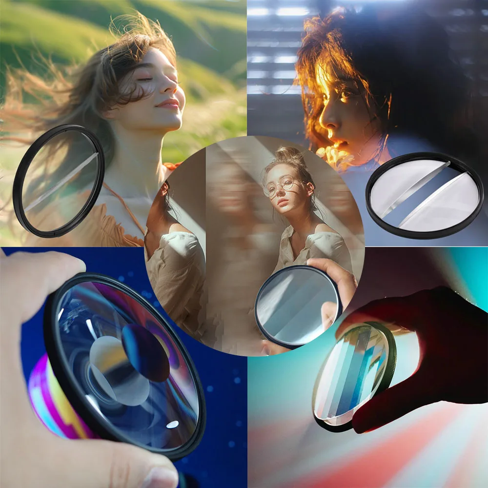 Camera Prism Filter Split Kaleidoscope 58mm 67mm 72mm 77mm 82mm Swirl ...