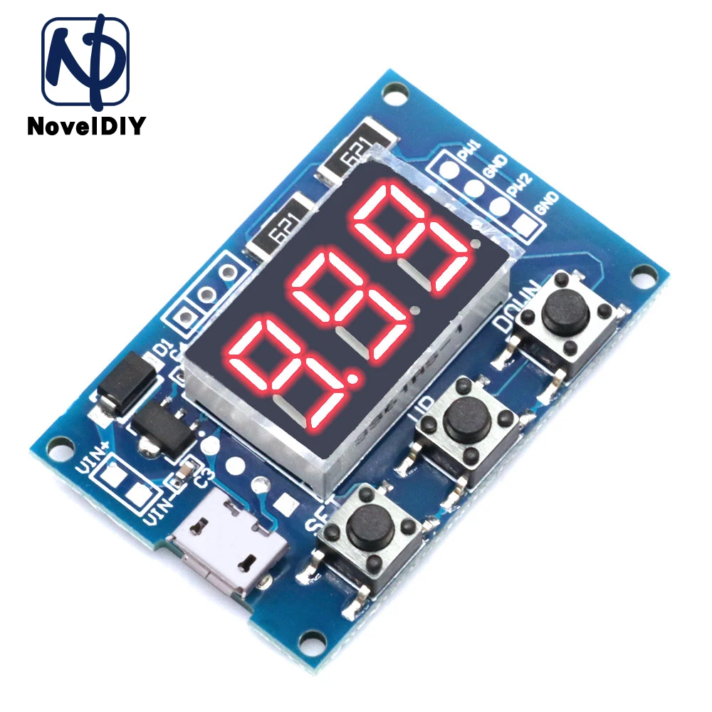 Micro Usb Dc 2ch Adjustable Pwm Signal Generator Duty Cycle Pulse Frequency Module Digital Led ...
