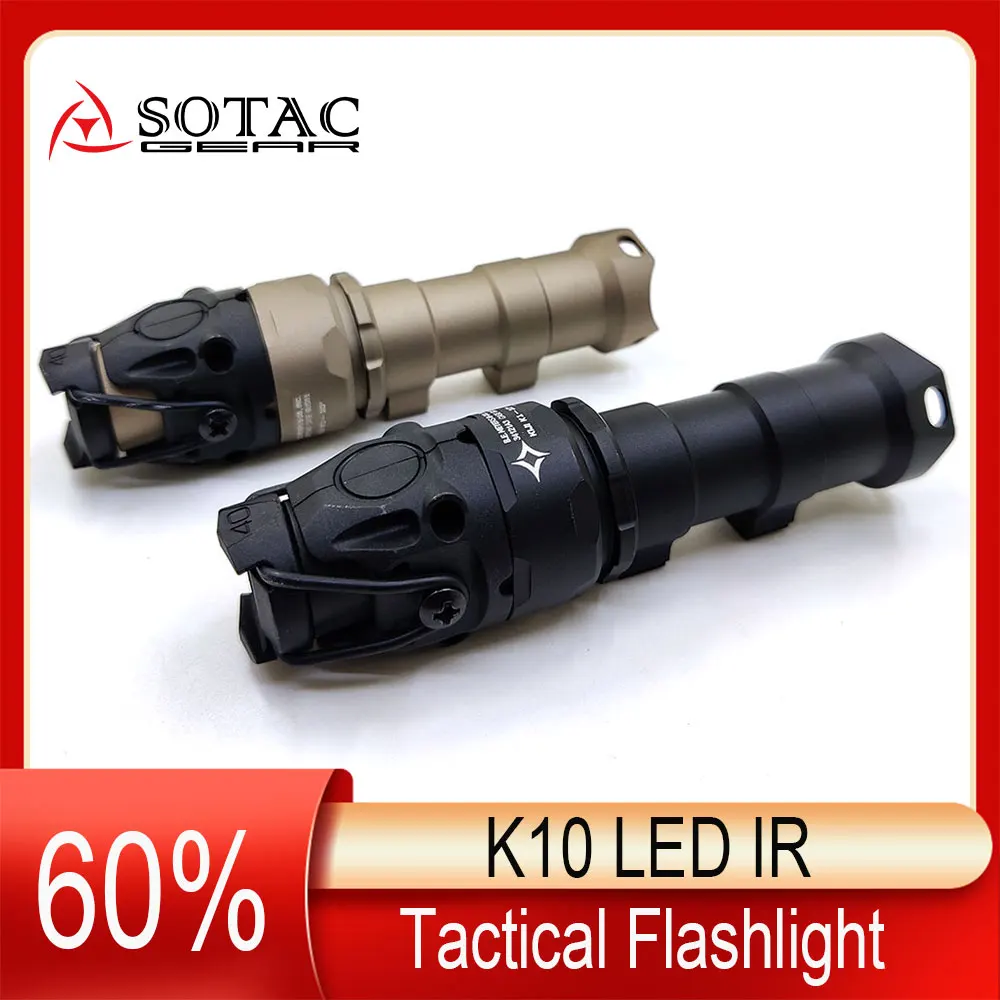 SOTAC-Metal-KIJI-K10-IR-Flashlight-LED-Tactical-Hunting-Scout-Light-Fit ...