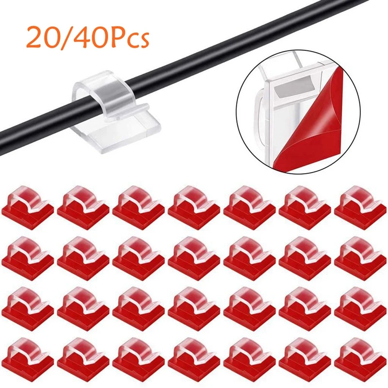 20-40-Pcs-Cable-Clips-Wire-Clips-Cable-Wire-Management-Wire-Cable ...