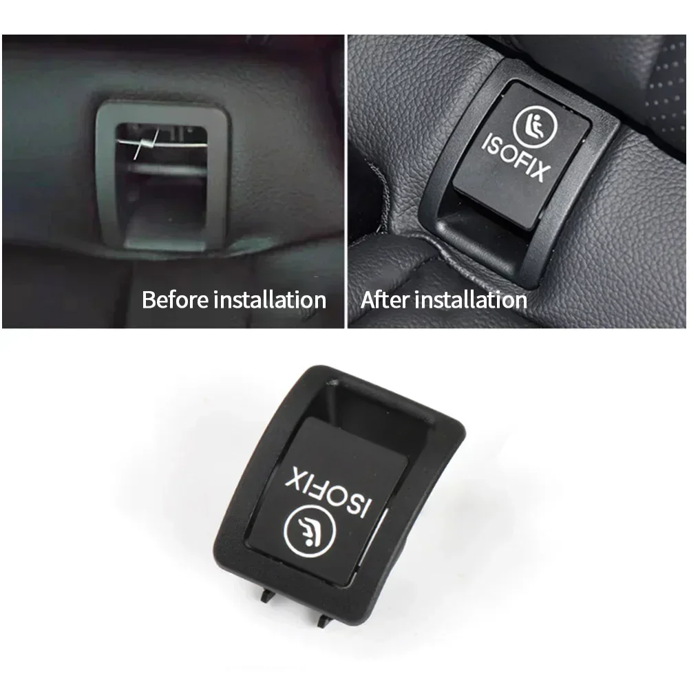 Rear Seat Black ISOFIX Mounting Cover For Mercedes-Benz C-Class W205 ...