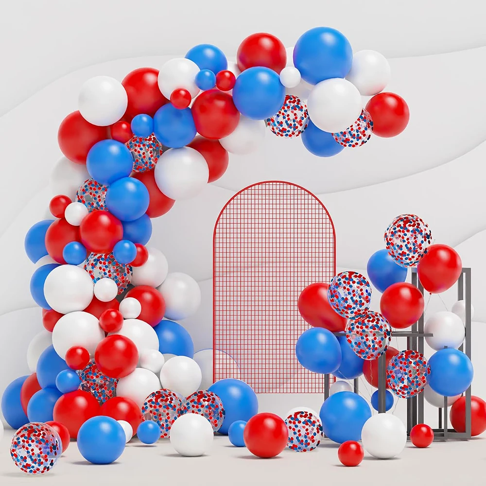 Red-Blue-Balloons-Garland-Arch-Kit-White-Royal-Blue-Red-Confetti ...