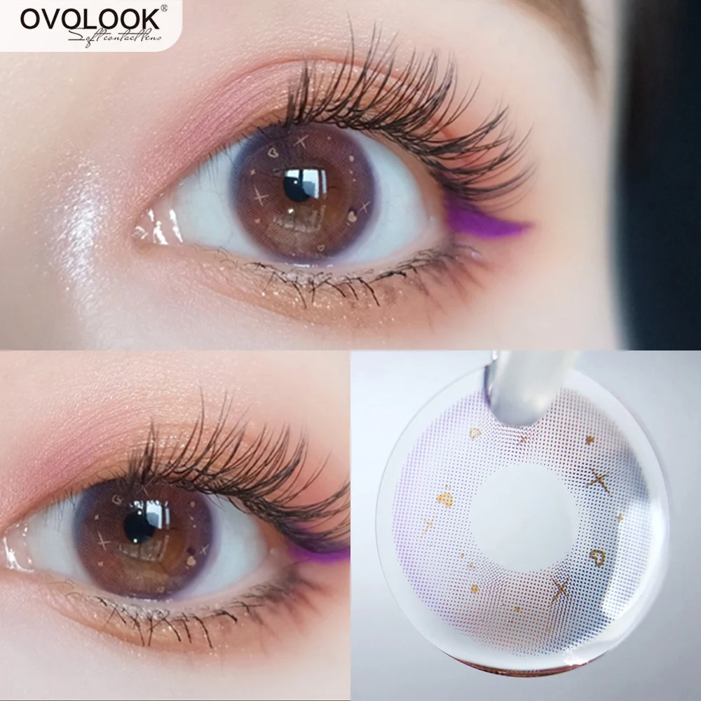 OVOLOOK-1-Pair-2pcs-Beauty-Colored-Contacts-Colourful-Contact-Lenses ...