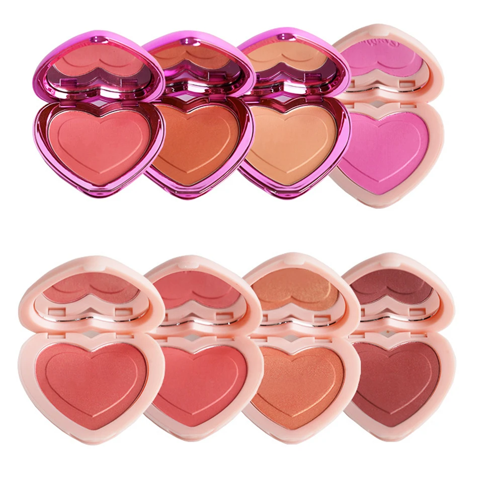 Uee Heart Love Shaped Blush Waterproof Sweat-proof Blusher Natural ...