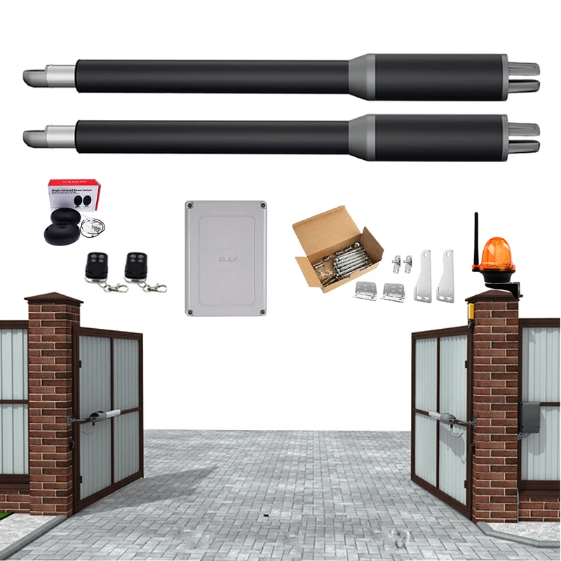 Dual-Gate-Openers-Engine-Motor-System-Automatic-Door-AC220V-AC110V ...