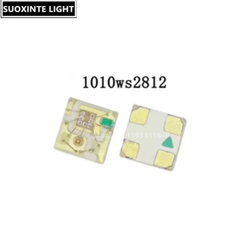 미니 1010 RGB SMD LED, 내장 IC WS2812B 프로그램 제어, 0404 풀 컬러 5V 4핀 램프 비드 1.0*1 ...