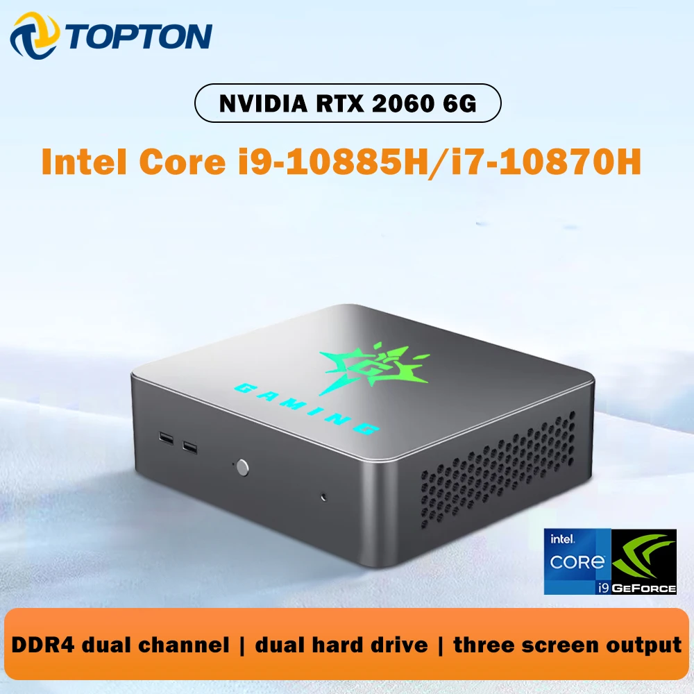TOPTON-Gaming-Mini-PC-Nvidia-RTX-2060-6G-Intel-i9-10885H-i7-10870H-DDR4 ...