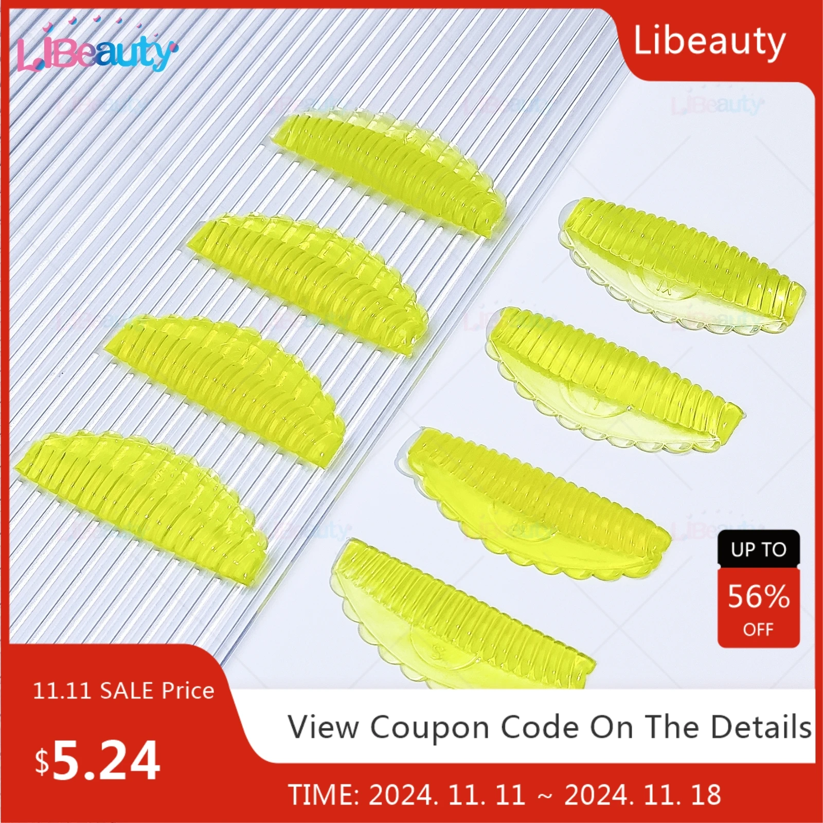 Libeauty-C-Curl-4-Pairs-Reusable-Silicone-Eyelash-Perm-Rod-Sticky-Lash ...