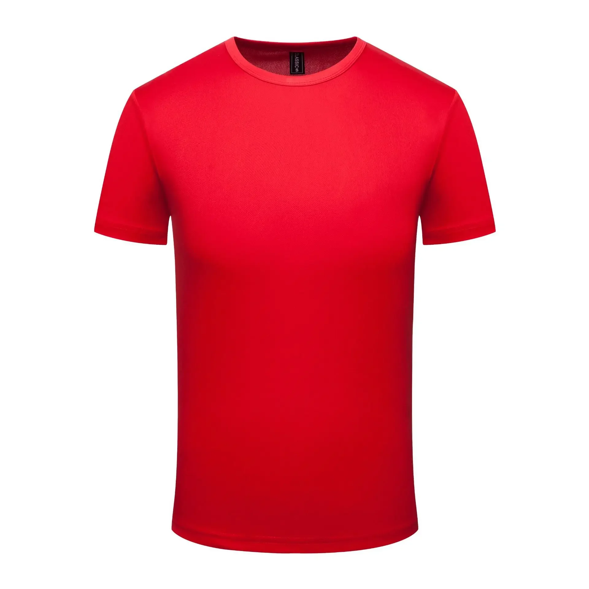 Wholesale-Stock-Round-Neck-Solid-Color-Short-Sleeve-T-shirts-Couples ...