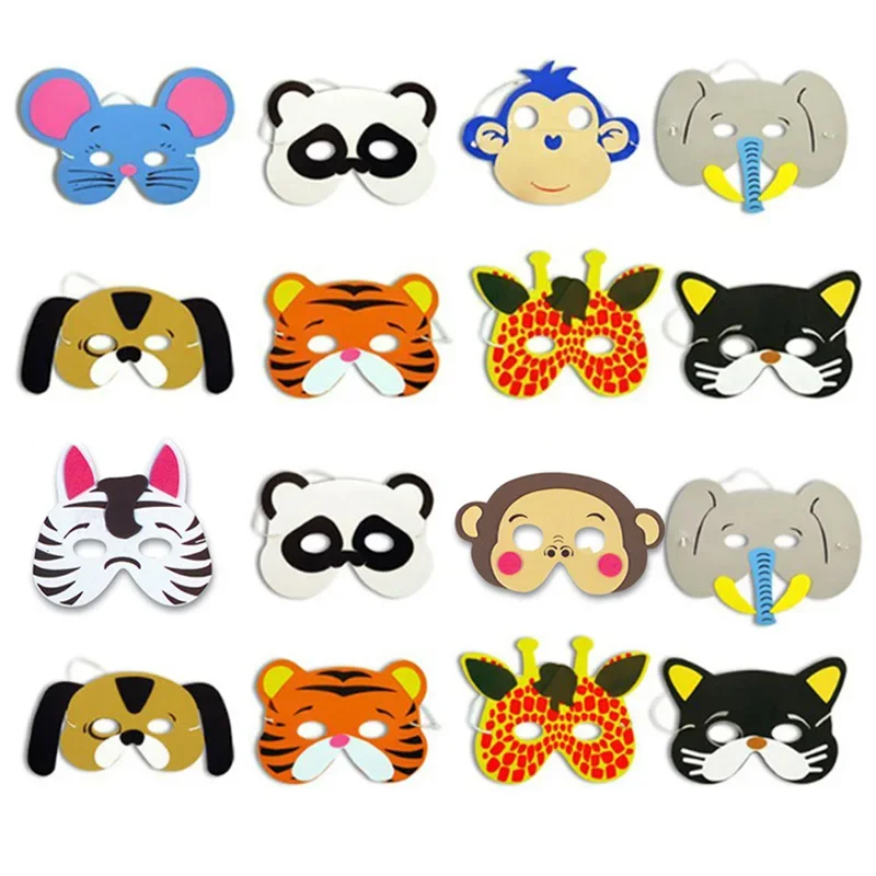 12pcs-Animal-Mask-Birthday-Party-Supplies-Cartoon-Masks-Kids-Party ...