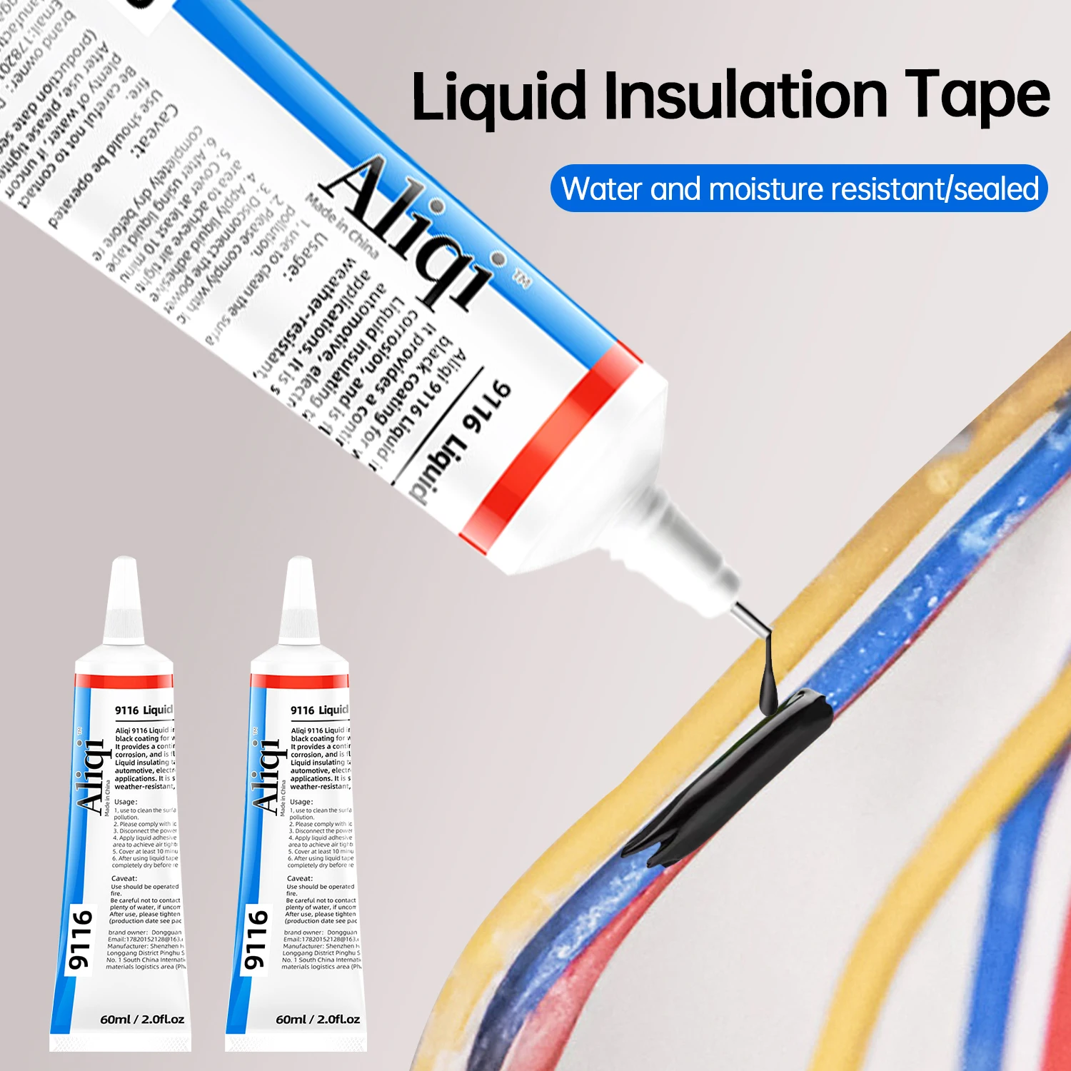 Liquid Electrical Tape 15/60ml Waterproof Insulation Paste Sealant Home ...