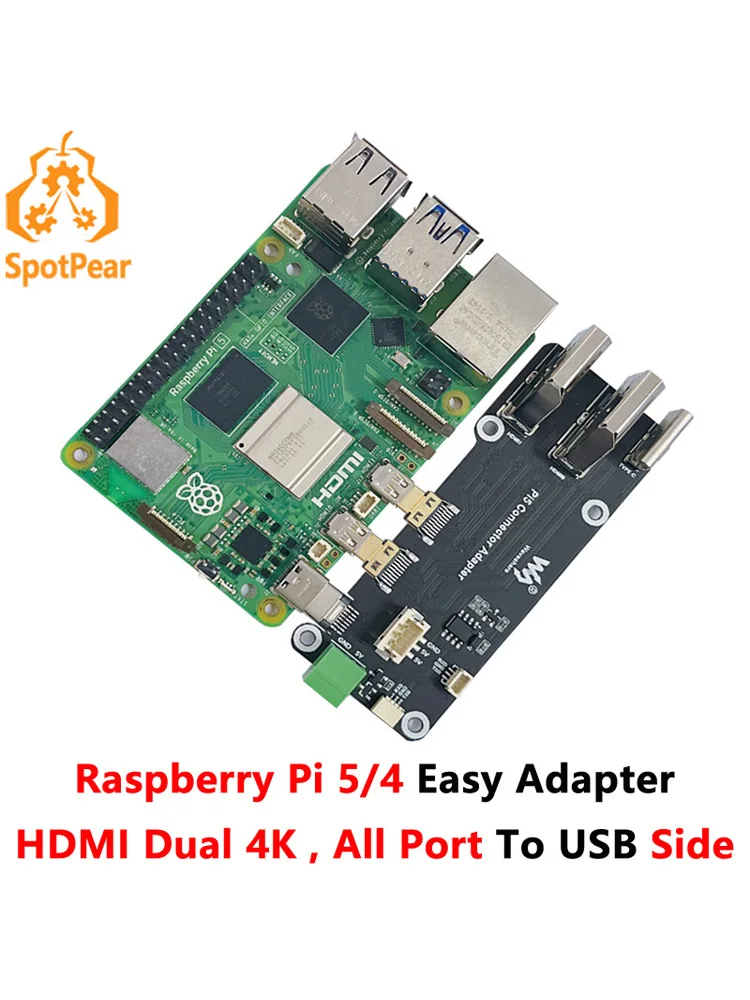 Adaptador-Micro-HDMI-para-HDMI-Todas-as-portas-para-o-lado-USB-do-Pi ...