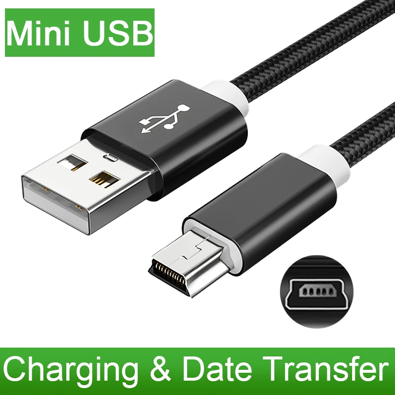 Mini USB Charging Cable Mini USB to USB Fast Data Charger Cable For Car ...