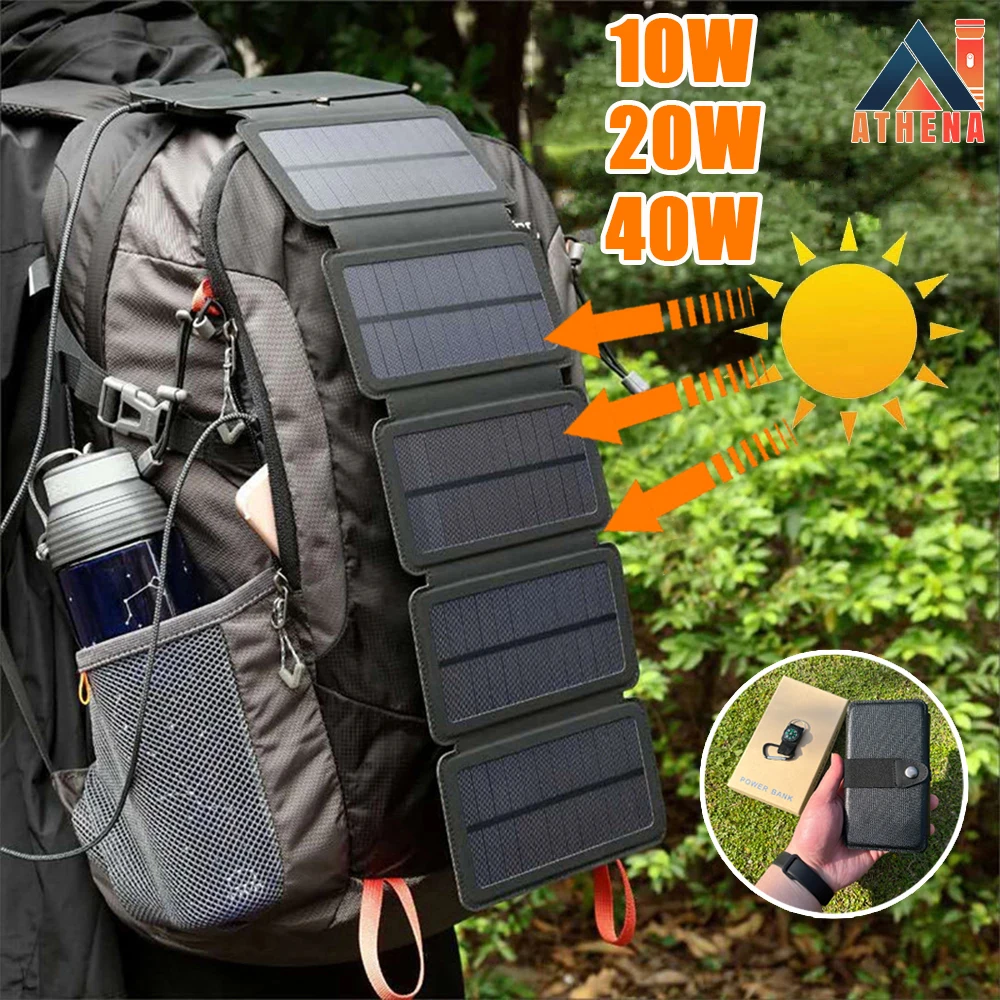 Sunpower Folding 40w Solar Cells Charger 5v 2.1a Usb Output Devices ...
