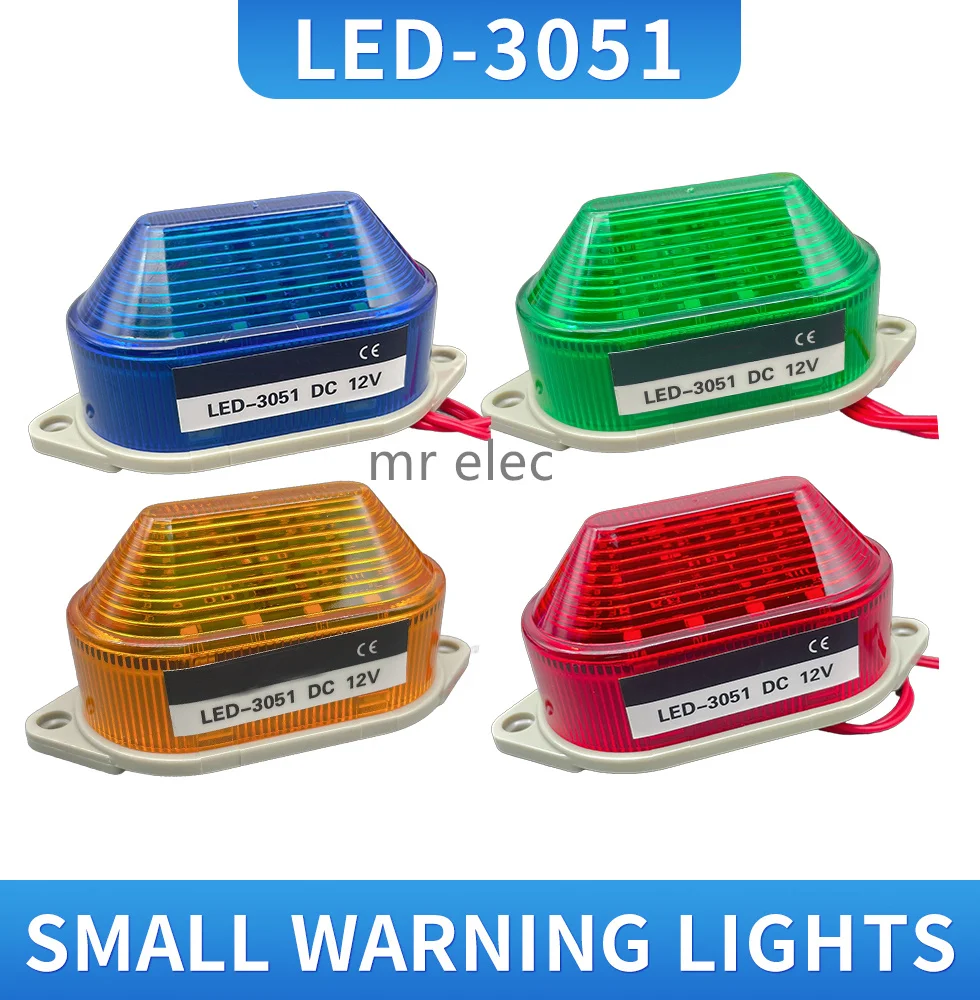 LED-3051 flash Strobe Signal Warning light 12V 24V 220V Indicator light ...