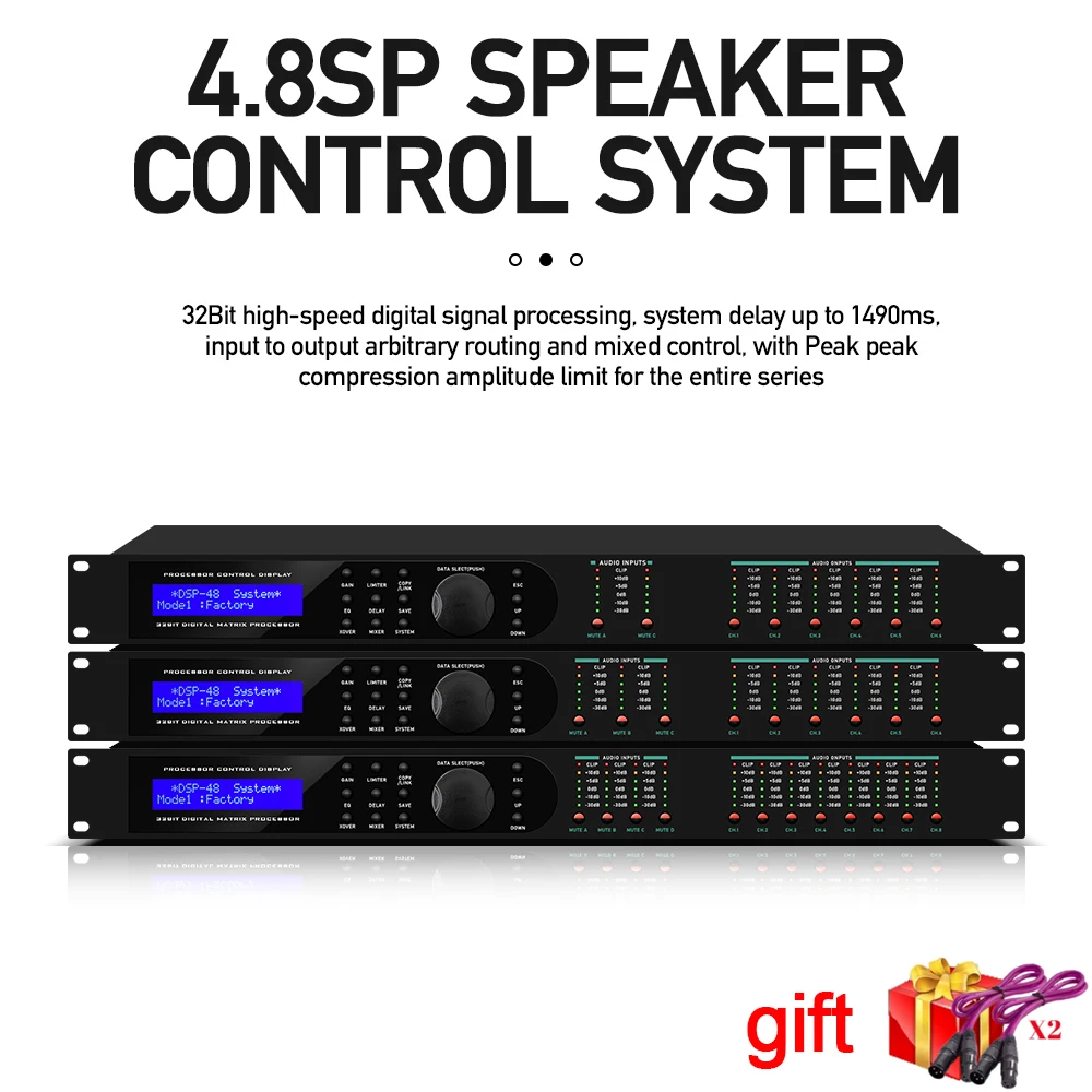 Professional audio processor multifunctional function balanced ...