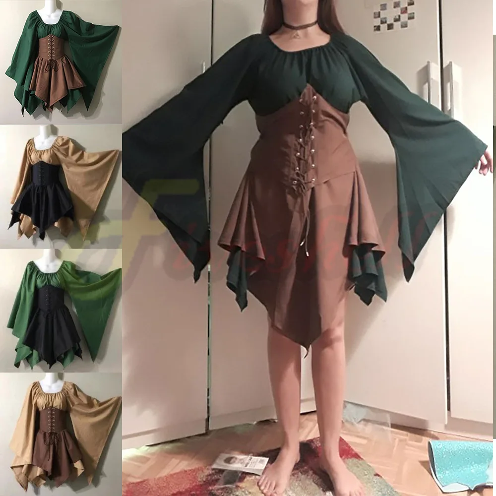 Kad-n-yeni-kemer-gotik-elbiseler-orta-a-Cosplay-r-nesans-giyim-Retro ...