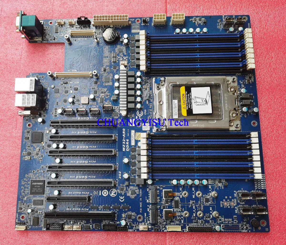 MZ32-AR0 마더보드용 Freeship EPYC 7002, PCIE 4.0,M.2,CPU 소켓 SP3 과 호환, 완벽하게 작동