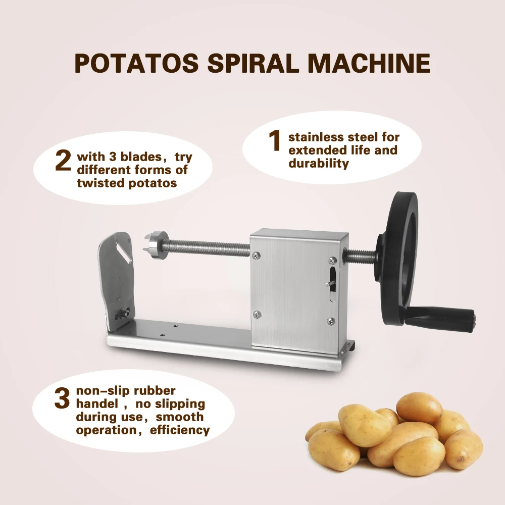 Adjustable Spiral Potato Cutter