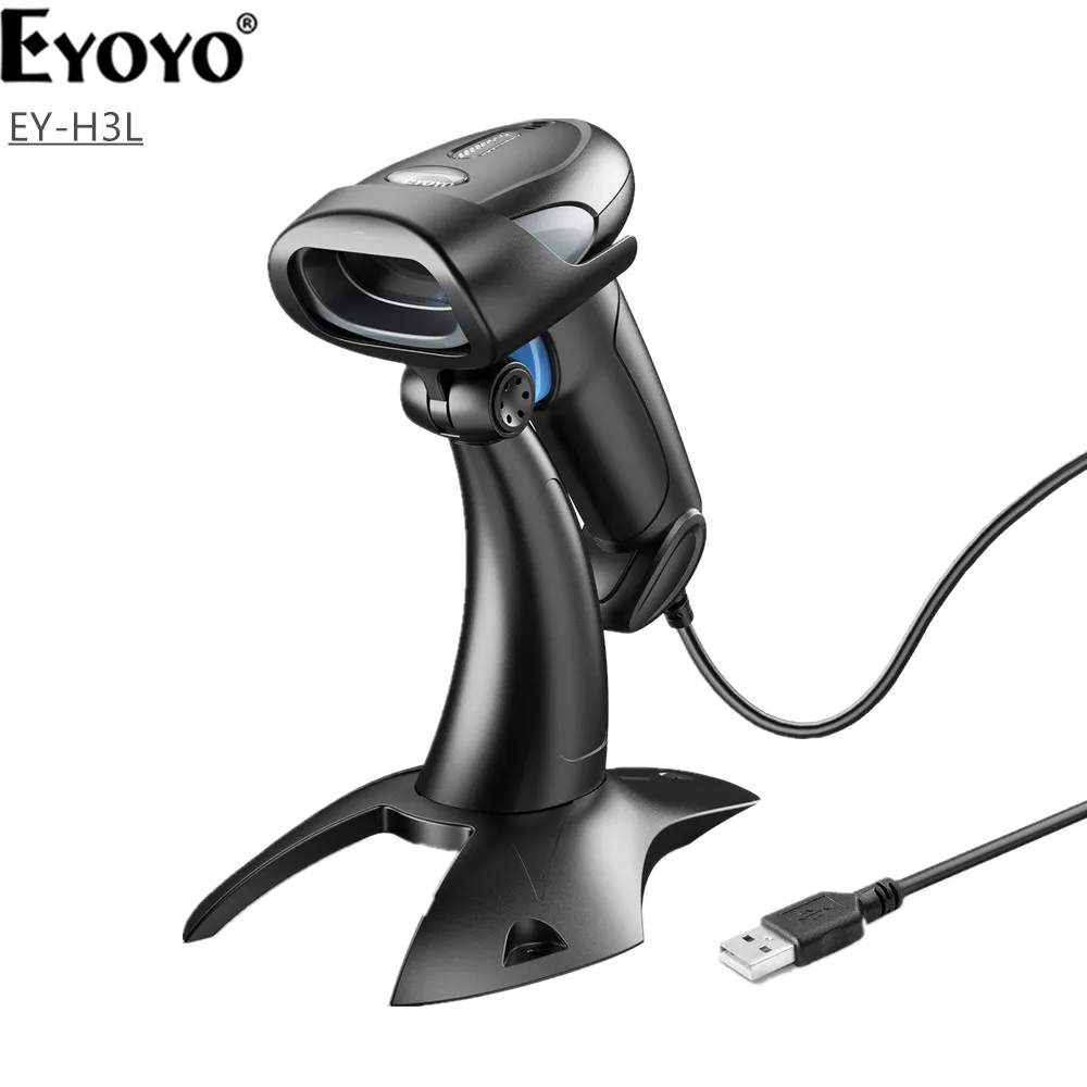 Usb 레이저 1d 바코드 스캐너 유선 2m 초장 케이블 바코드 스캐너 리더기 조절 가능한 스탠드가 있는 자동 스캐너 Aliexpress