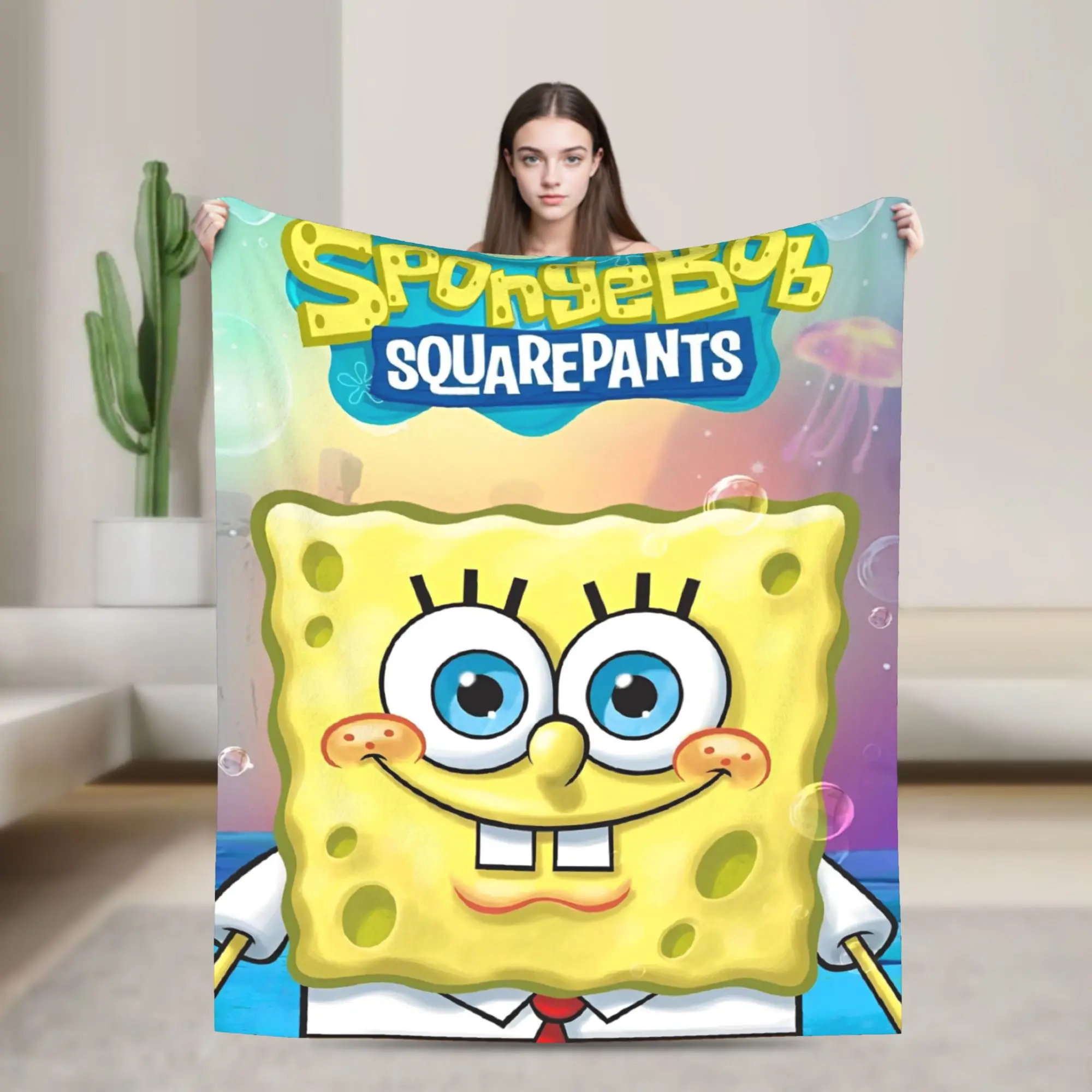 Sponged Bobo Cartoon Animated Tv Series Flannel Blankets Awesome Throw ...