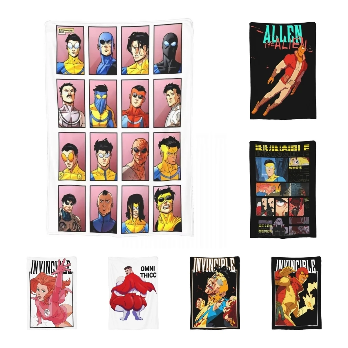 TV Series Invincible Mark Grayson Blankets Fleece All Season Multi ...