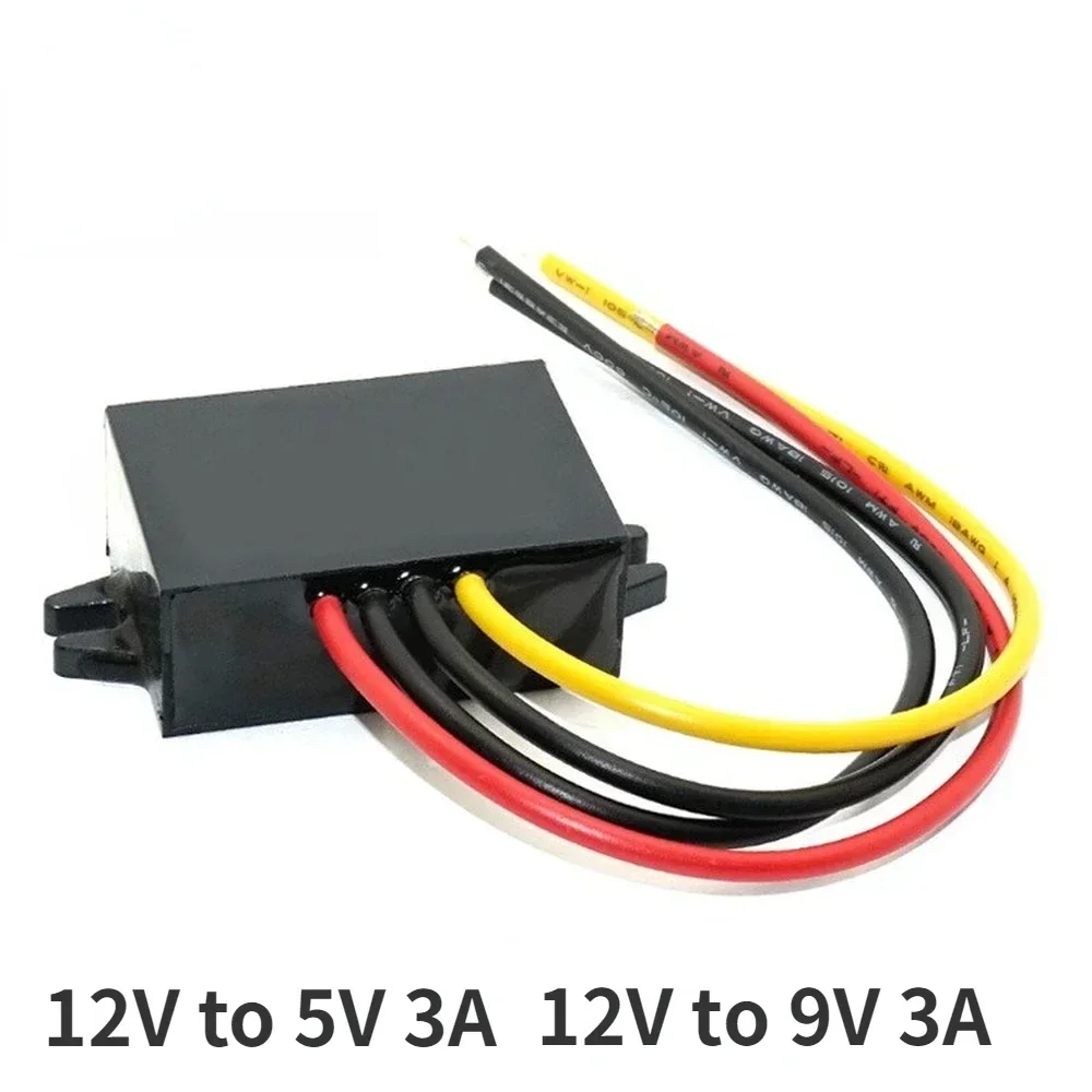12V-to-9V-5V-3A-18W-Car-Power-Converter-DC-DC-Step-down-Converter ...