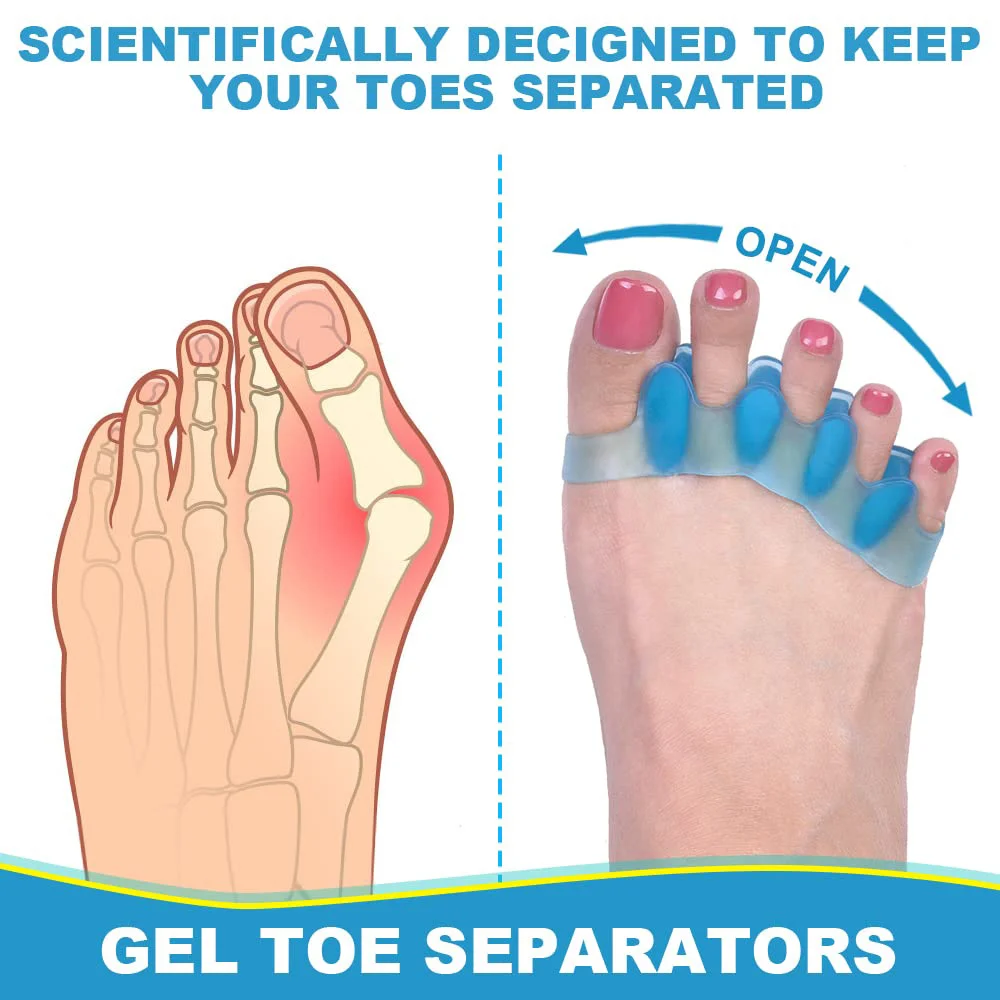 1-Pair-of-Soft-Silicone-Toe-Orthotics-Toe-Separators-Bunion-and ...