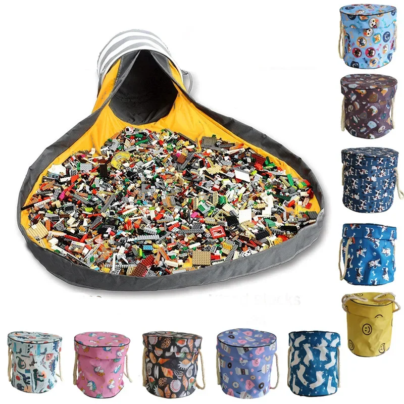 Children-s-Quick-Storage-Bucket-Toy-Organizer-Fabric-Lego-Block-Storage ...