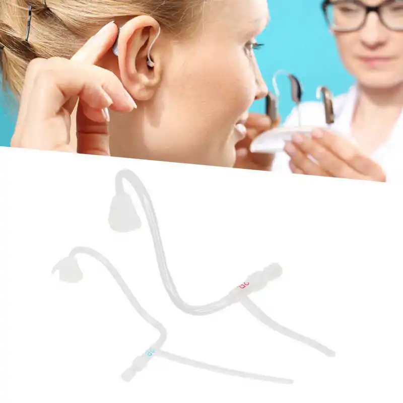 10Pcs Plastic Hearing Aids Sound Tube Replacement 107 Slim Sound Tubes ...