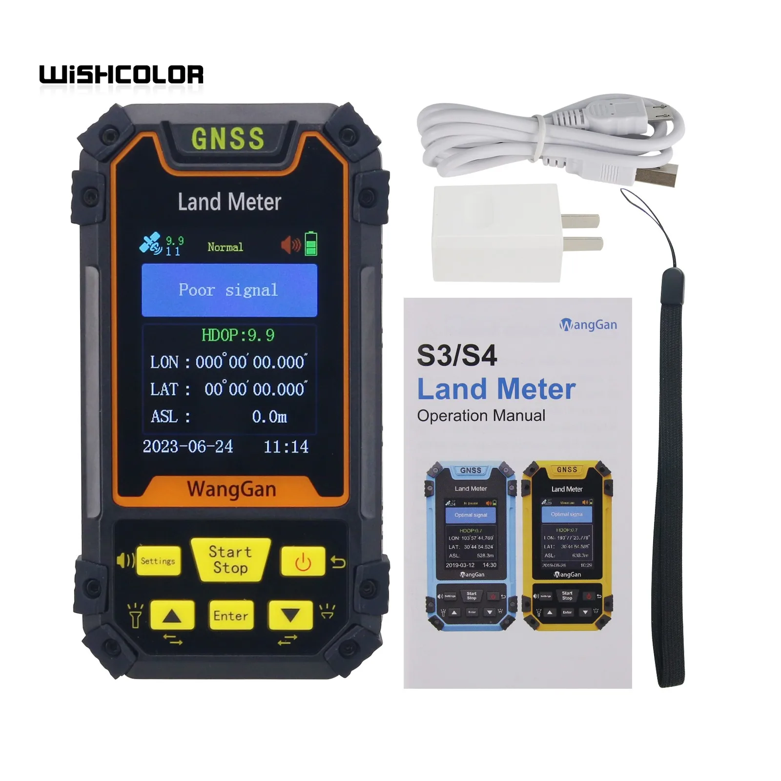 WangGan-S1-S2-S3-S4-GNSS-Land-Meter-Handheld-GPS-Land-Meter-With-2-4 ...