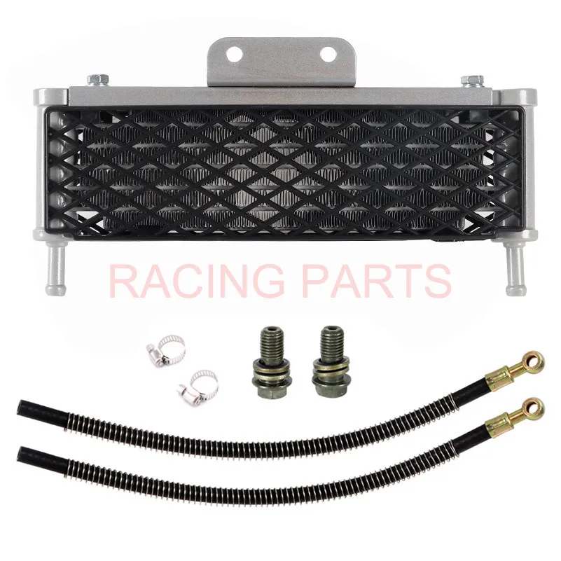 Motorcycle Oil Radiator Water Cooler Kit Universal for Kawasaki Honda ...