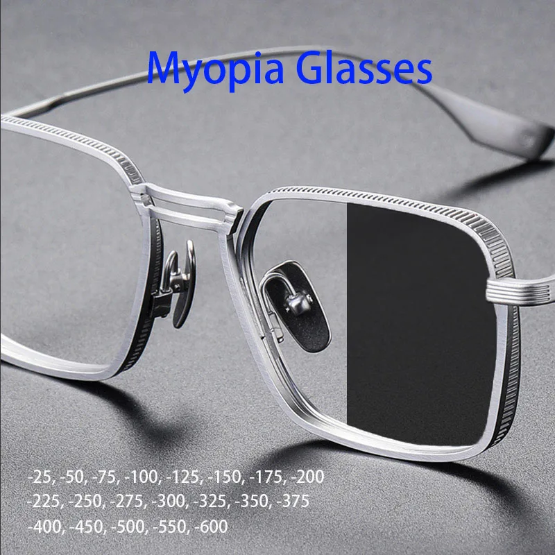 Men-Pure-Titanium-Myopia-Glasses-Photochromic-Big-Face-Retro-Full-Frame ...