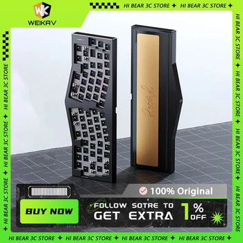 WEIKAV RECORD Mechanical Keyboard Aluminium Kits Hot Swap Alice Dynamic ...