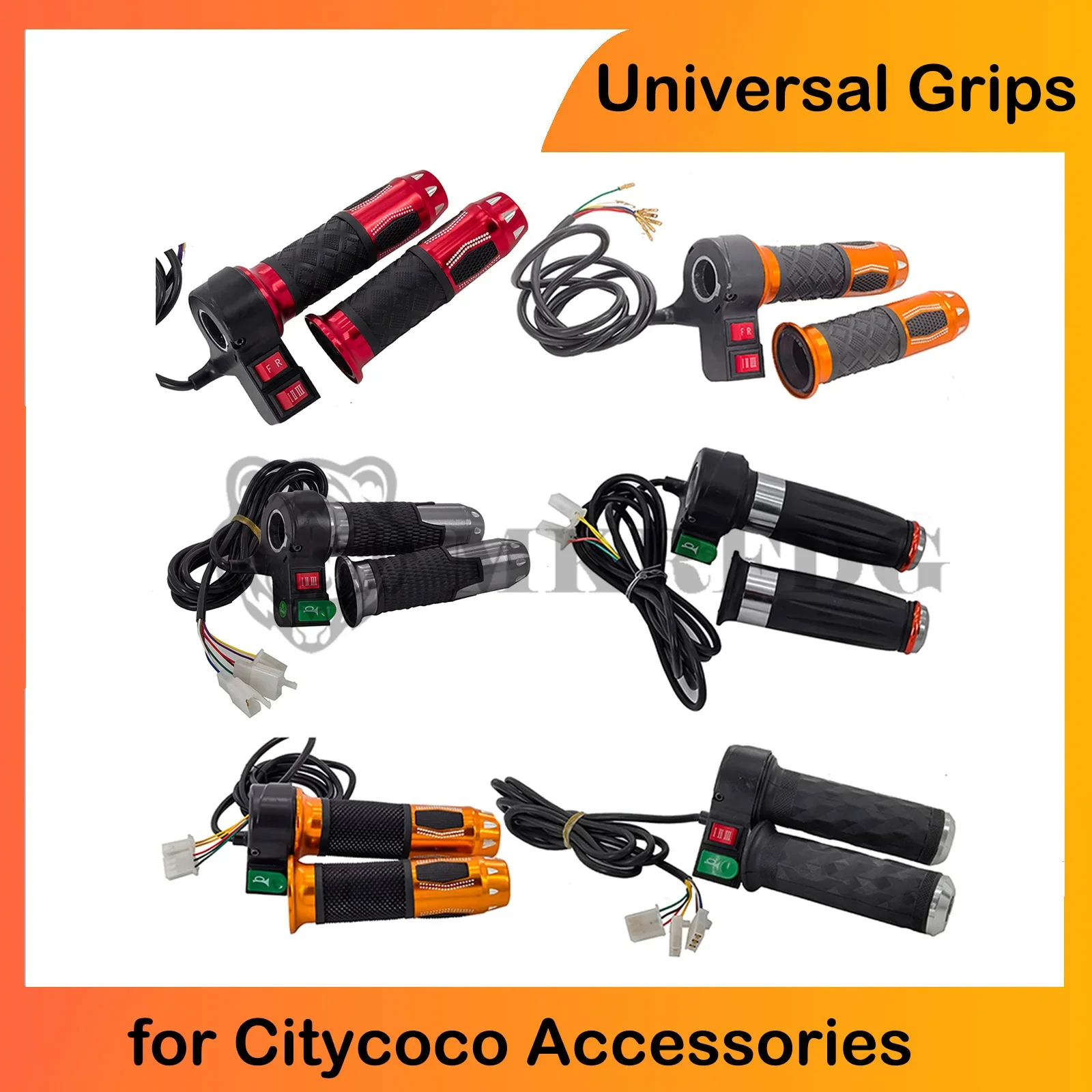 Universal-Handlebar-Grips-12V-72V-Three-speed-Horn-Turn-Handle-Throttle ...