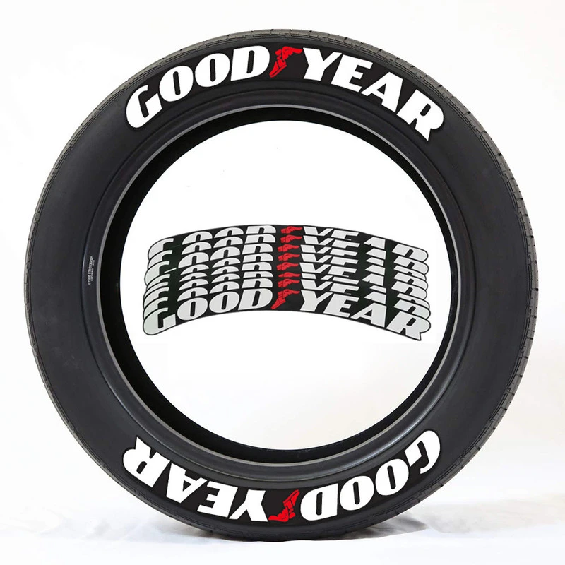 3d Cool Car Letter Sticker And Decals For Good Year Lettering Wheel ...