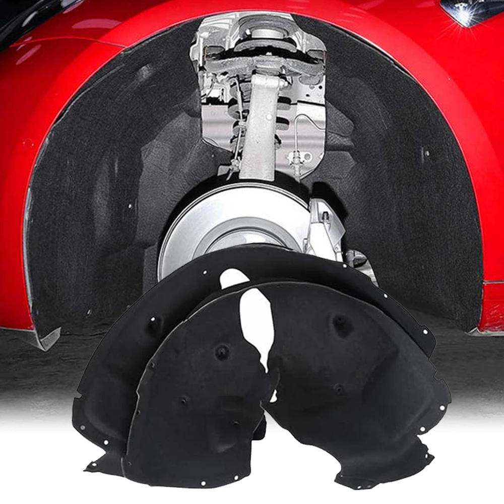 2Pcs-Front-Wheel-Sound-Deadening-Mats-For-Tesla-Model-Y-3-Soundproof ...