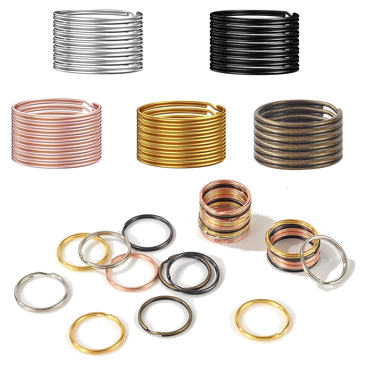 30PCS-Metal-Key-Ring-Detachable-Split-Key-Ring-for-Home-Car-Office-Key ...