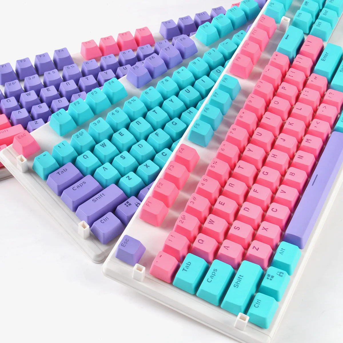 PBT-Mix-Colors-Keycaps-for-Mechanical-Keyboard-OEM-Profile-Double-Shot ...