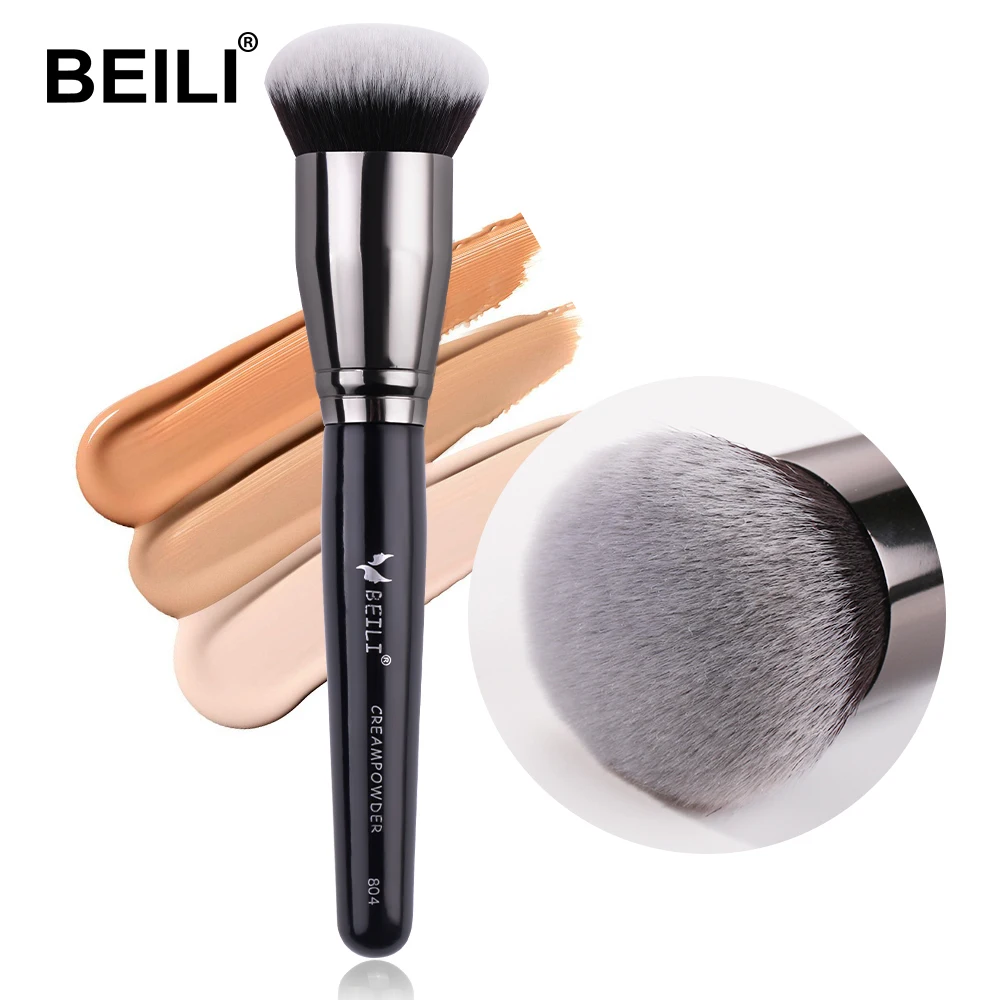 Beili Black Foundation Make Up Brush Big Definer Powder Blush Soft ...